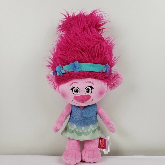 Dreamworks | Toys | Dreamworks Trolls Plush Toy Pink And Blue | Poshmark
